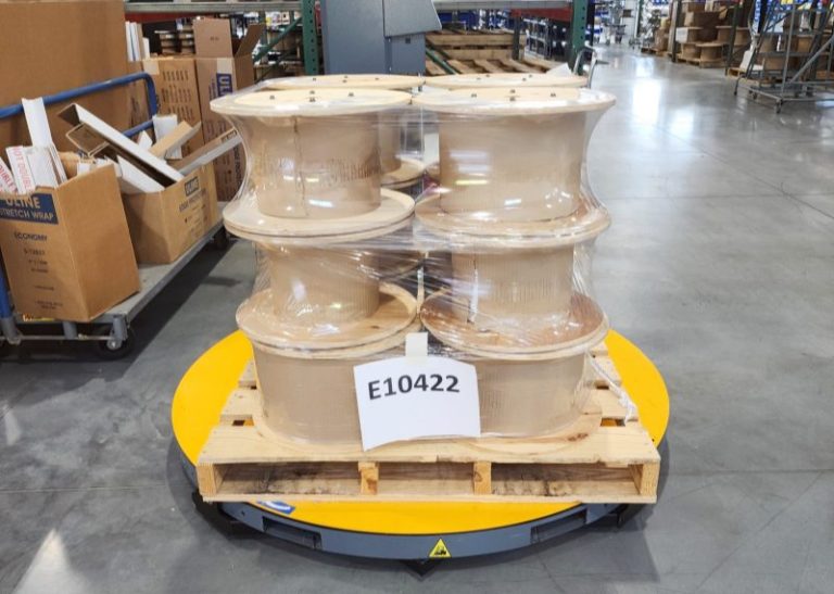 Automatic Palletizing and Wrapping Drums System