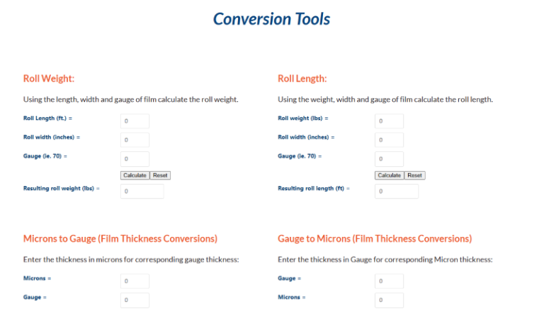 Stretch Wrap & Stretch Film Specifications Guide